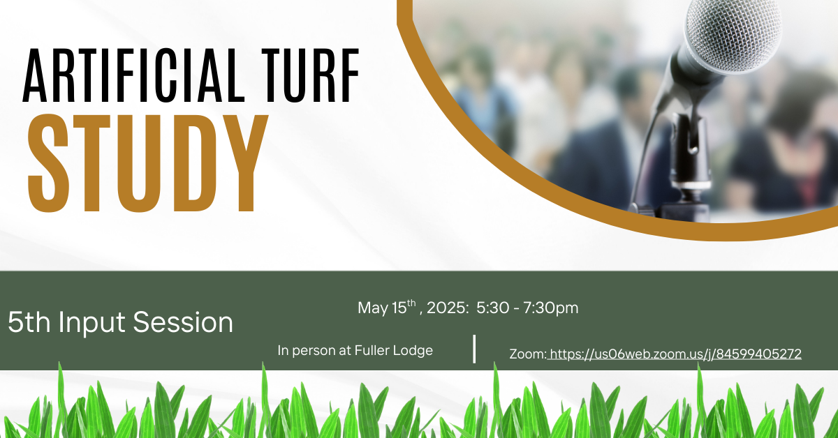 Fifth Public Input Session for the Artificial Turf Study - Incorporated ...